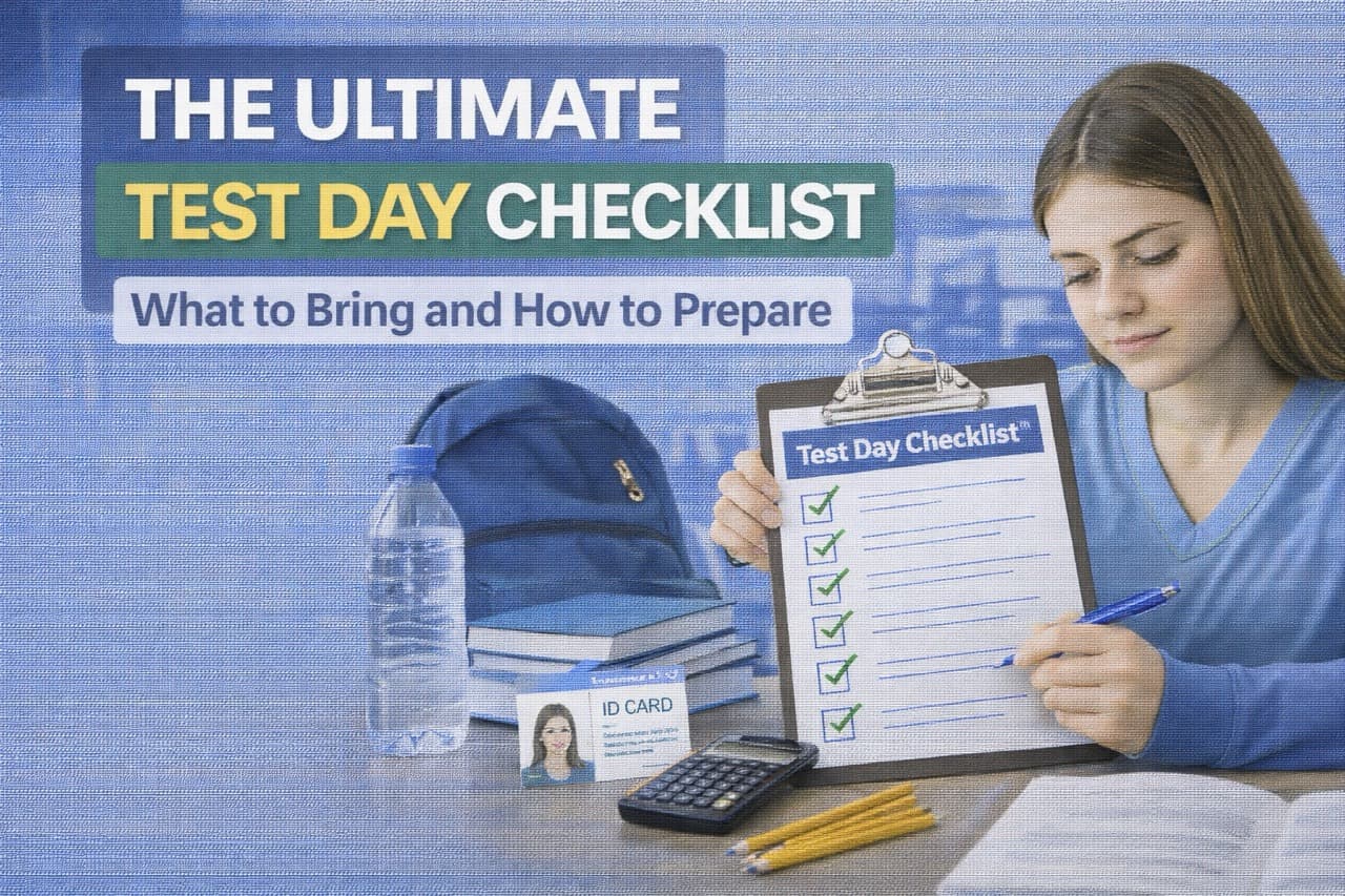 The Ultimate Test Day Checklist: What to Bring and How to Prepare 2026
